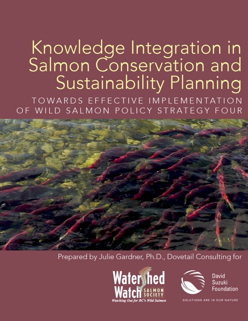 Knowledge Integration in Salmon Conservation and Sustainability ...