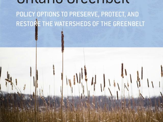 Watersheds of the Ontario Greenbelt: Policy Options to Preserve ...