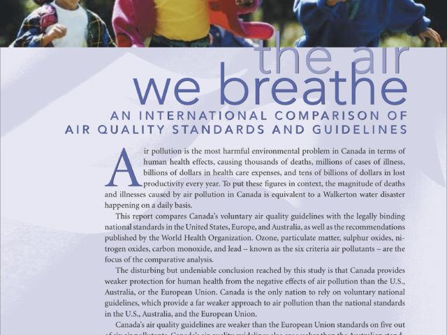EXECUTIVE SUMMARY — The Air We Breathe: An International Comparison of ...