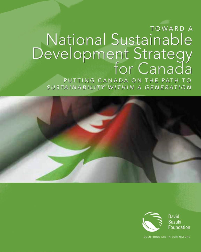 Toward a National Sustainable Development Strategy for Canada: Putting ...