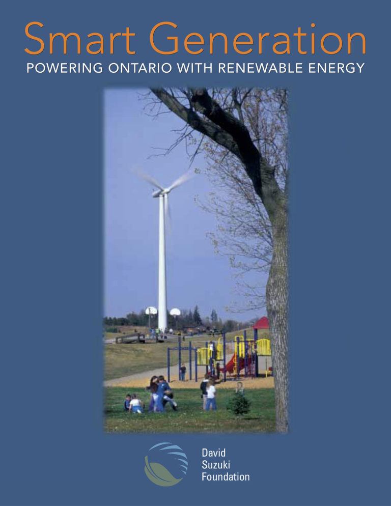 Smart Generation: Powering Ontario With Renewable Energy - David Suzuki ...