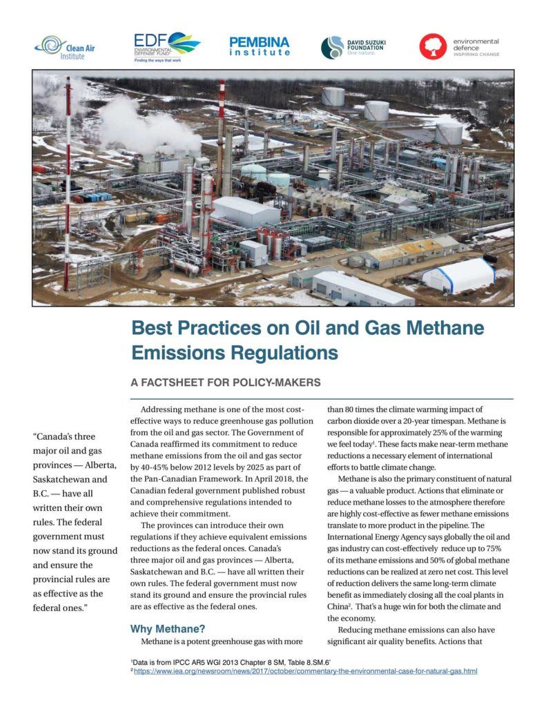 Comparing Provincial and Federal Oil and Gas Methane Emissions ...